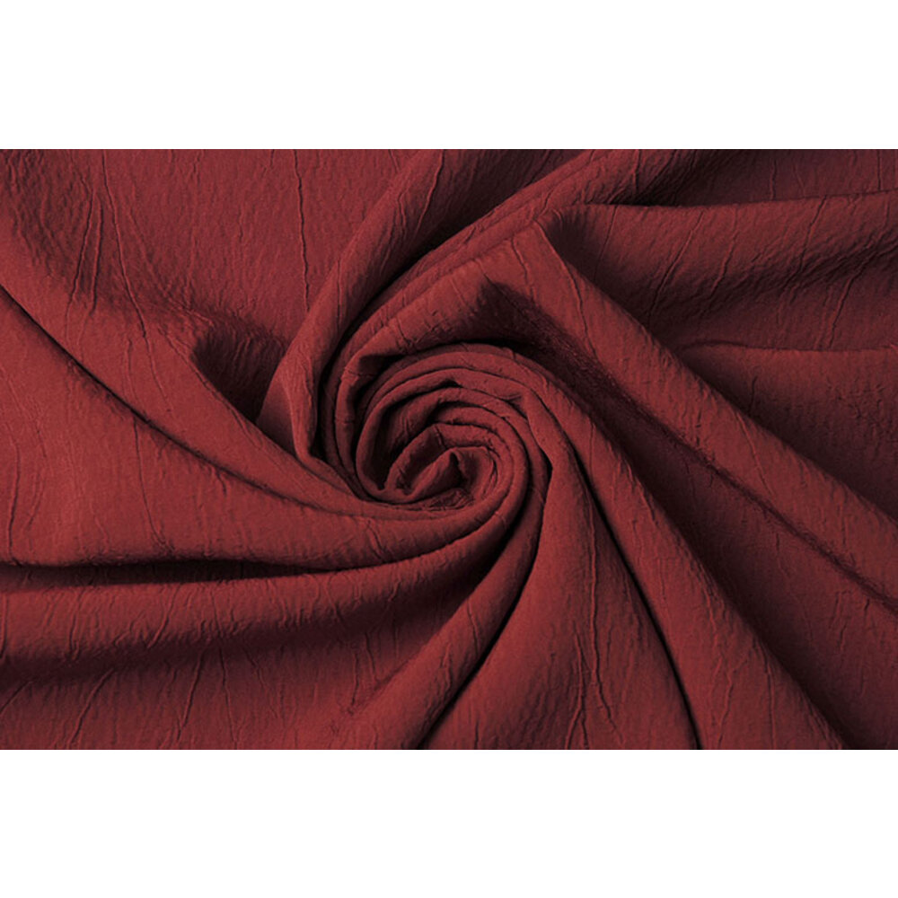 Crinkle Crêpe Red - YES Fabrics