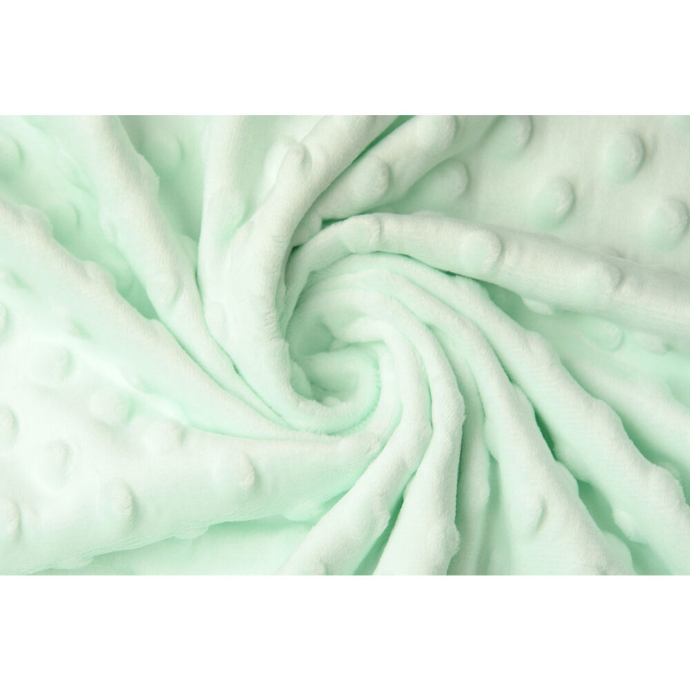 Minky Fleece Licht Mint Groen - YES Fabrics