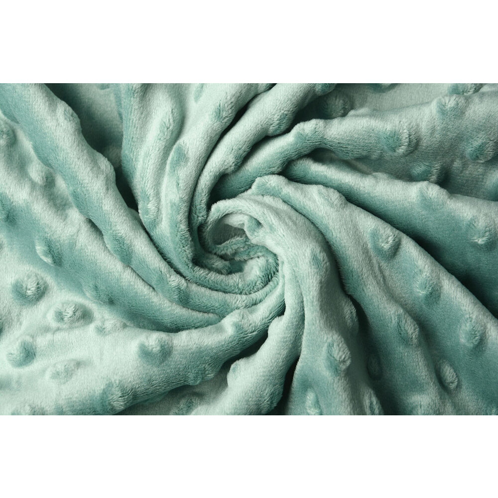 Minky Fleece Jade - Oud Groen - YES Fabrics