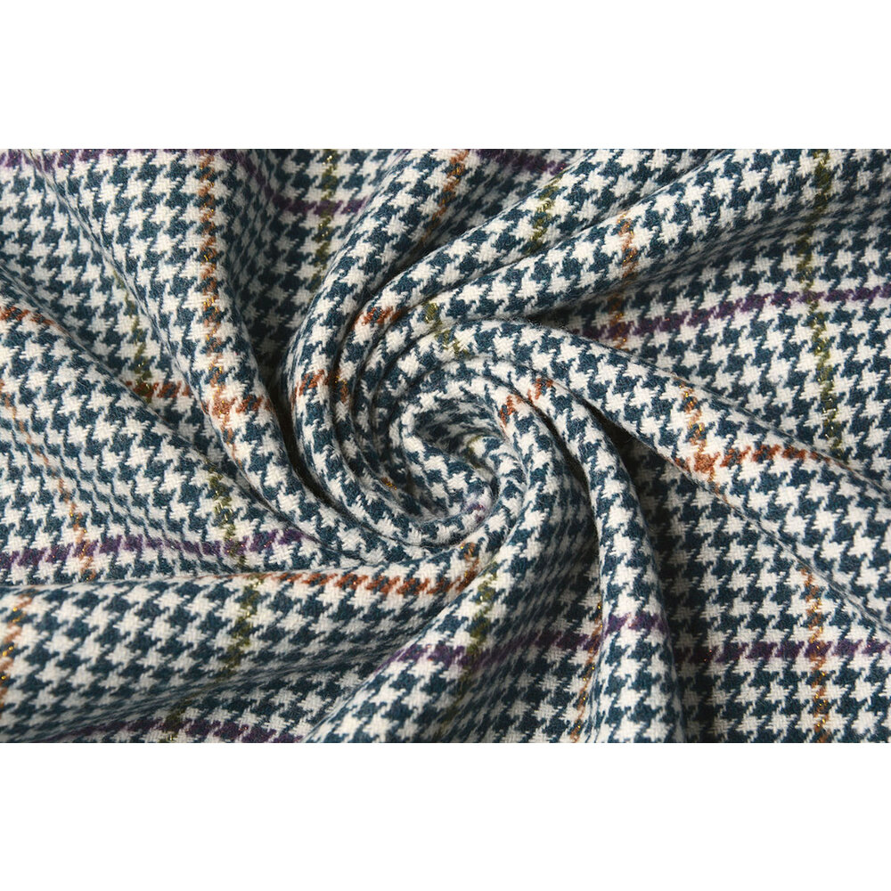 Geweven Wollen Stof Fijne Ruit Jeans - YES Fabrics