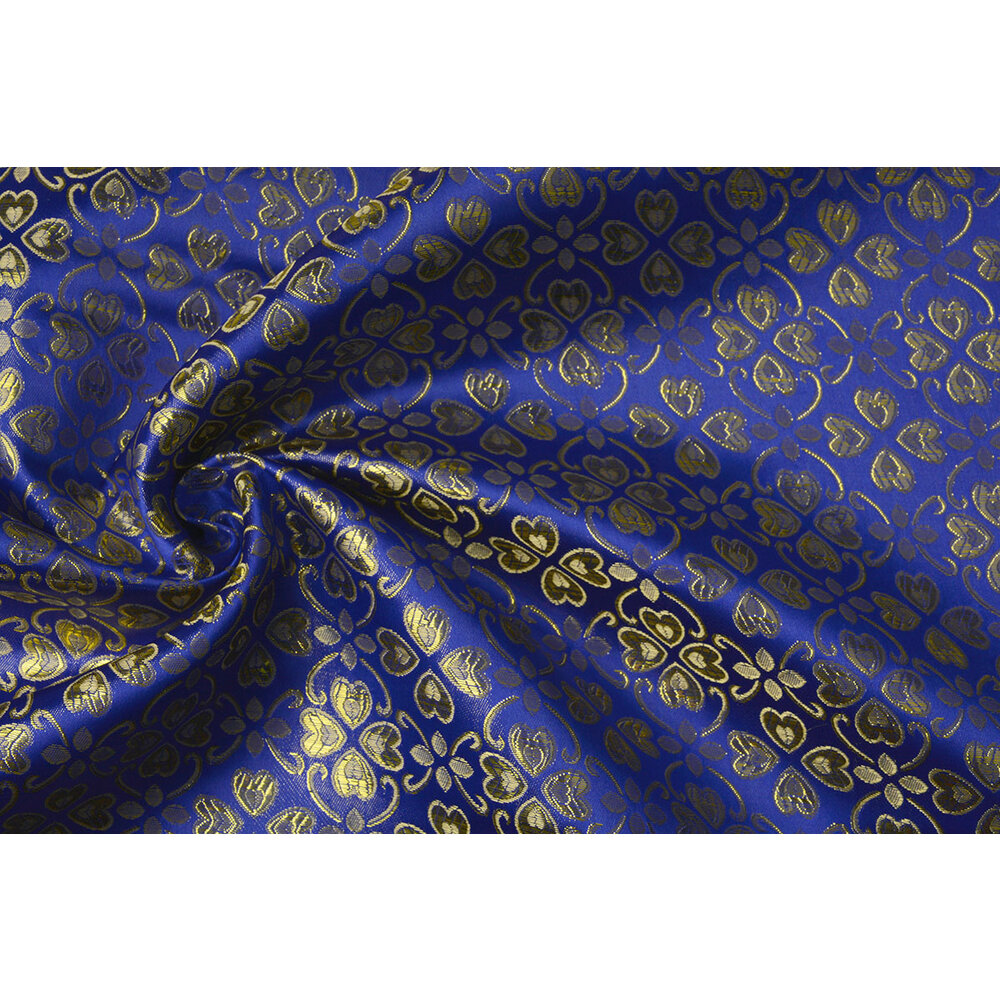Brokat Candella Kobaltblau - YES Fabrics