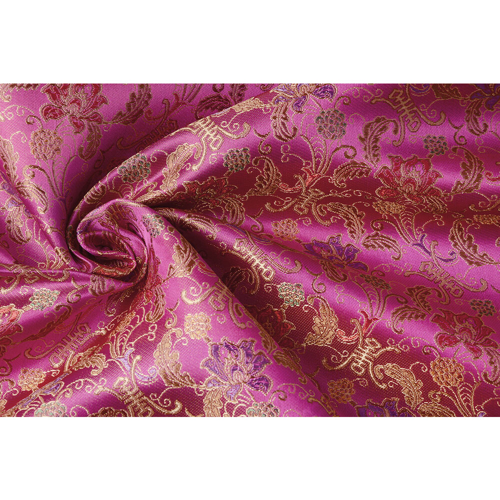 Brokat Paisley Asiara Fuchsia - YES Fabrics