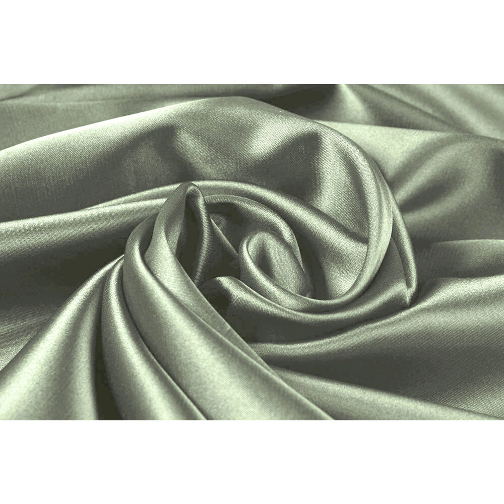 Stretch Satijn Oud Groen - YES Fabrics