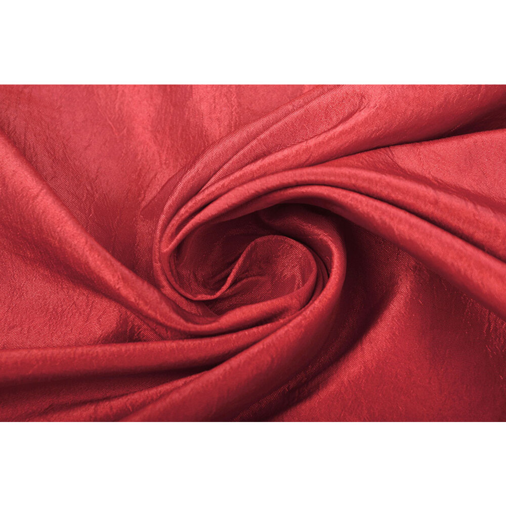 Crinkle Taft Red - YES Fabrics