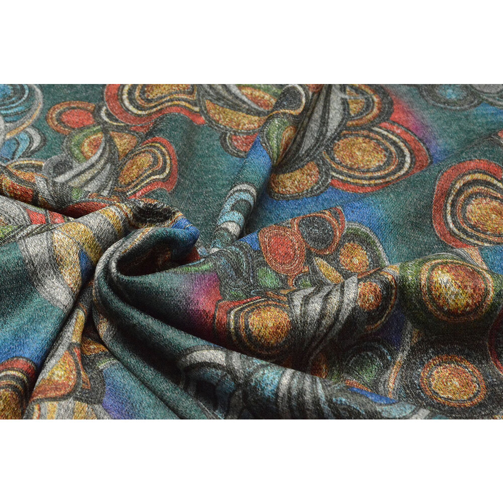 Winter Jersey Mona Sea Green - YES Fabrics