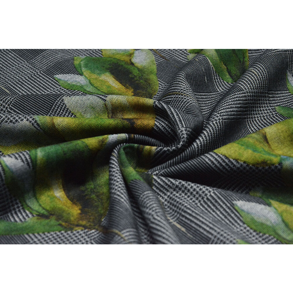 Punta Di Roma Fiore Green - YES Fabrics