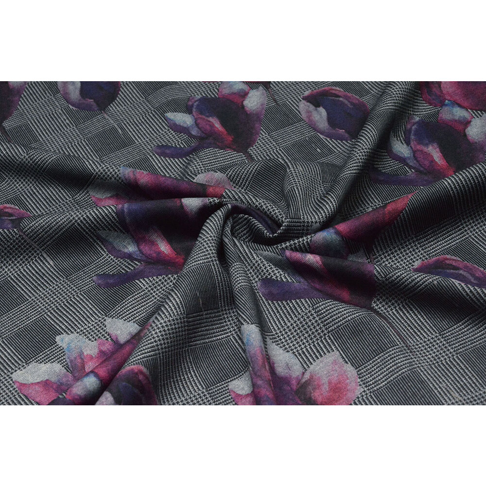 Punta Di Roma Fiore Paars - YES Fabrics