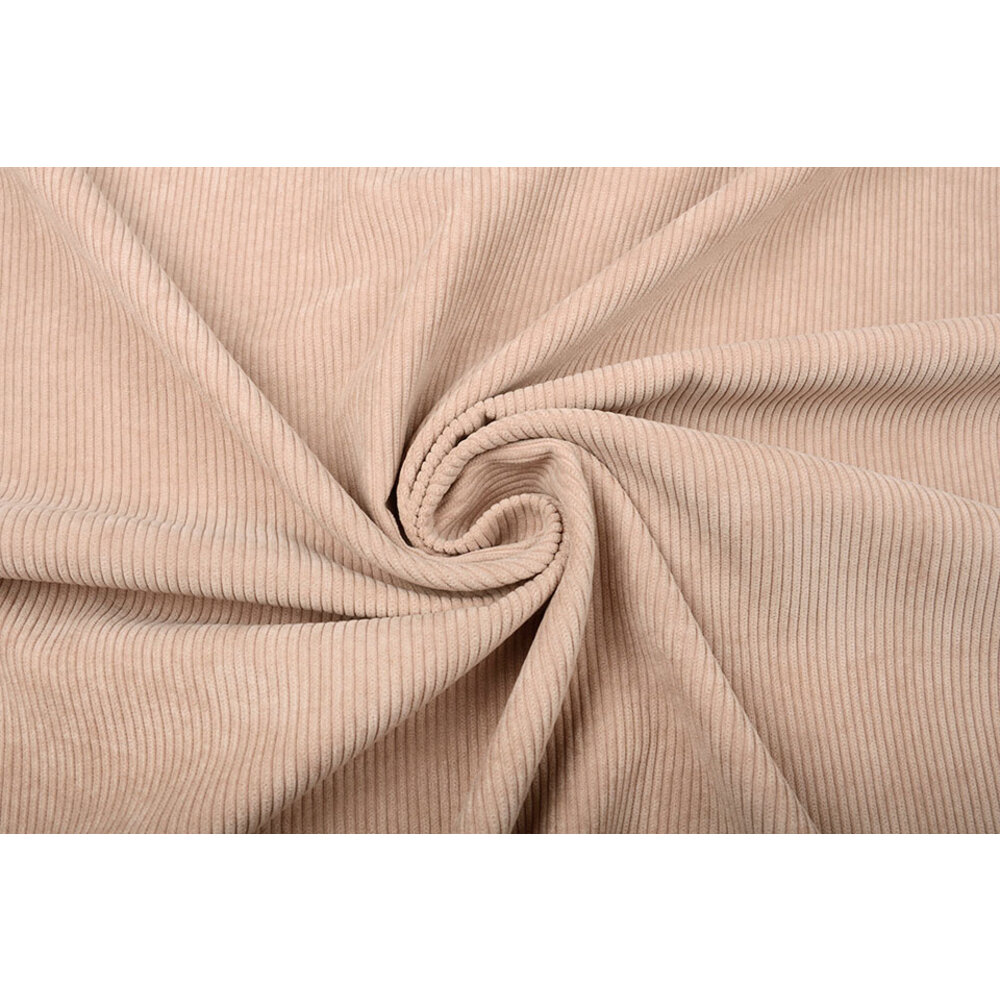 Rib Fabric 8 W Corduroy Light Powder Pink - YES Fabrics