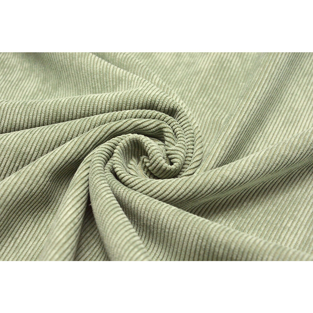 Rib Fabric 12 W Corduroy Old Green - YES Fabrics
