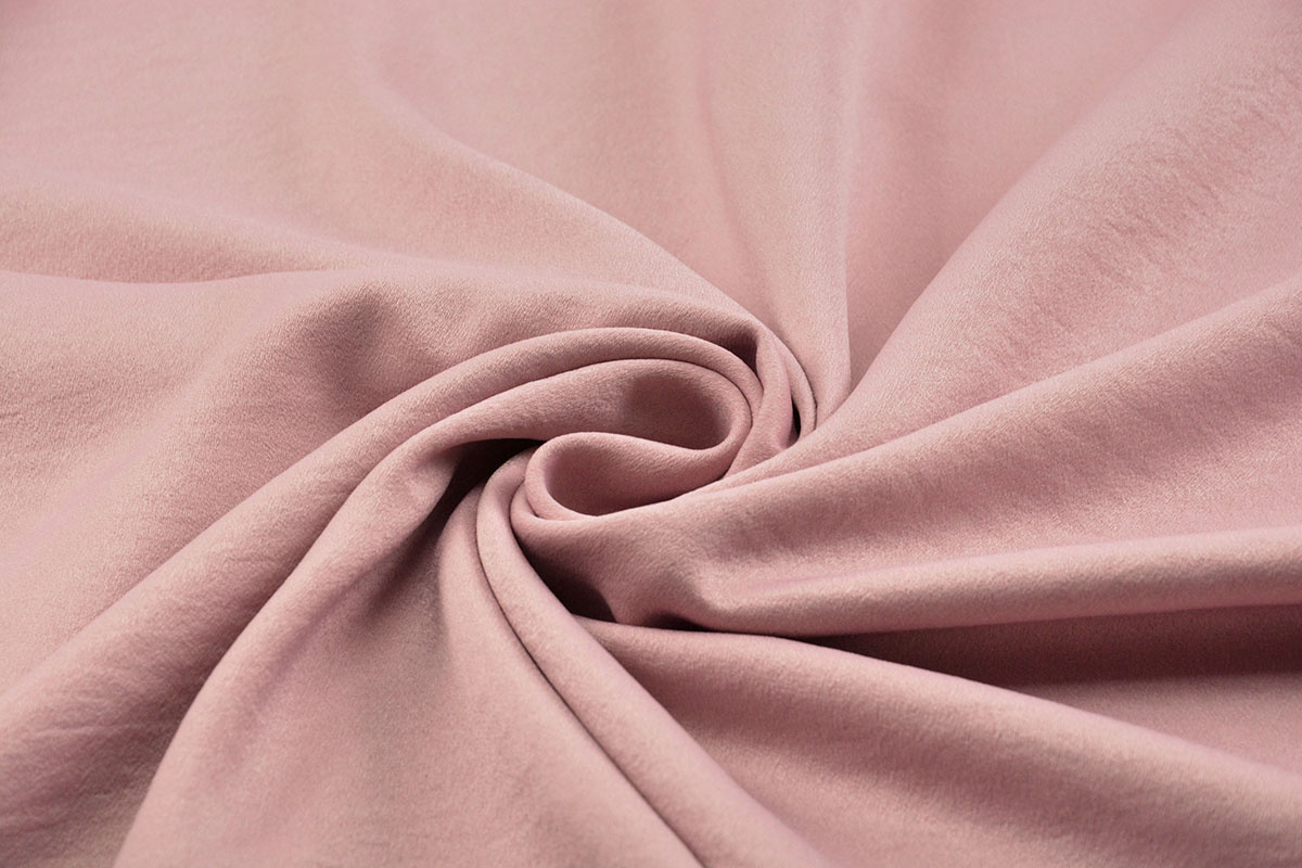 Crinkle Satin Powder Pink - YES Fabrics