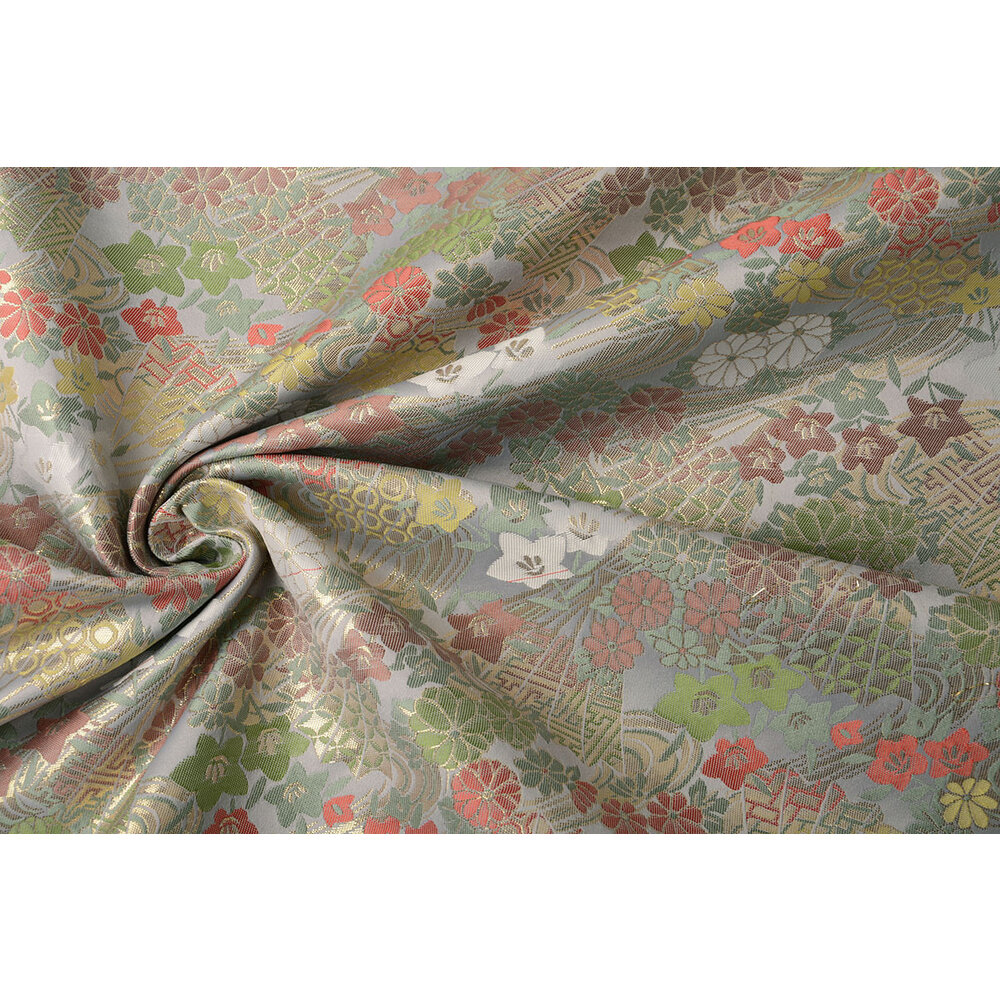 Brocade Flowers Multi - YES Fabrics