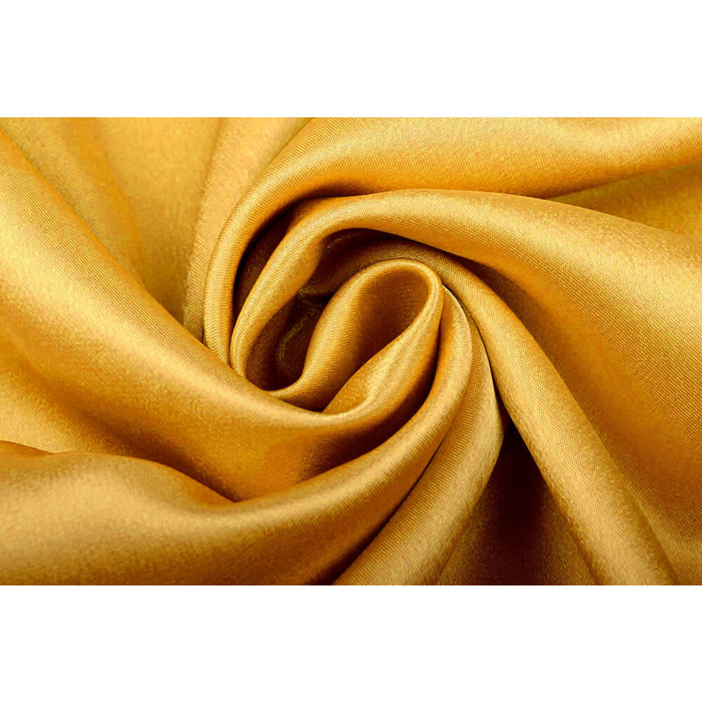 Crêpe Satin Ocher Gold - YES Fabrics