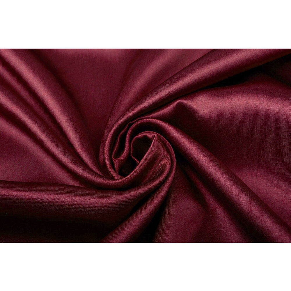 Crêpe Satijn Donker Rood - YES Fabrics