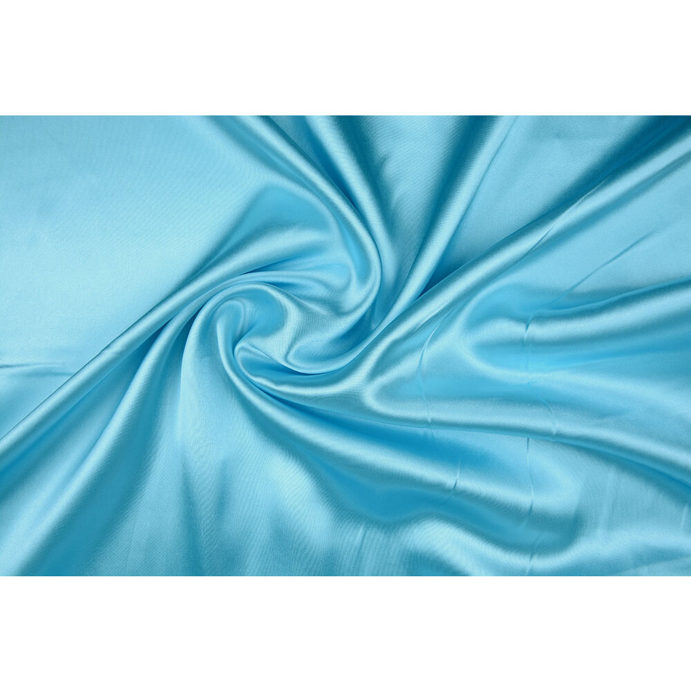 Poly Satin Light Aqua - YES Fabrics