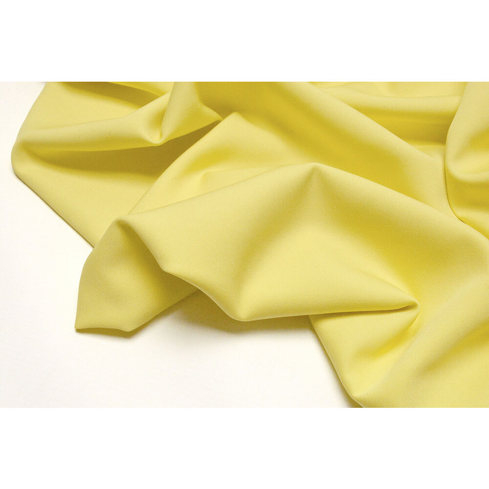 2-Way Crepe Stretch Geel - YES Fabrics