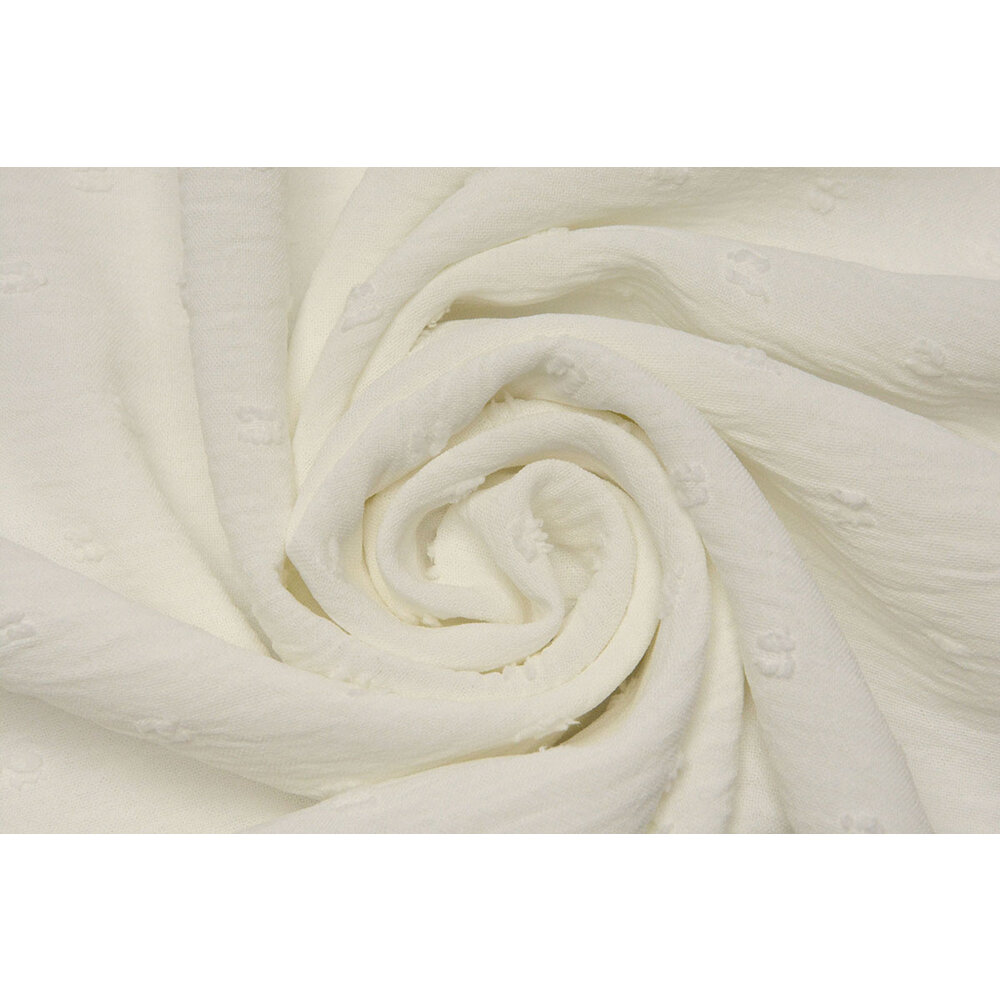 Dobby American Crêpe Carlijn Off-White - YES Fabrics