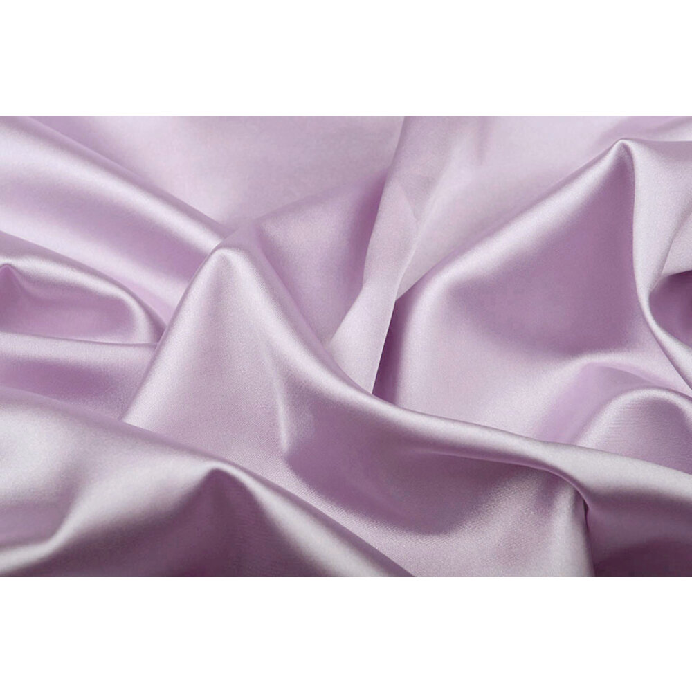 Stretch Satin Light Pastel Lilac - YES Fabrics
