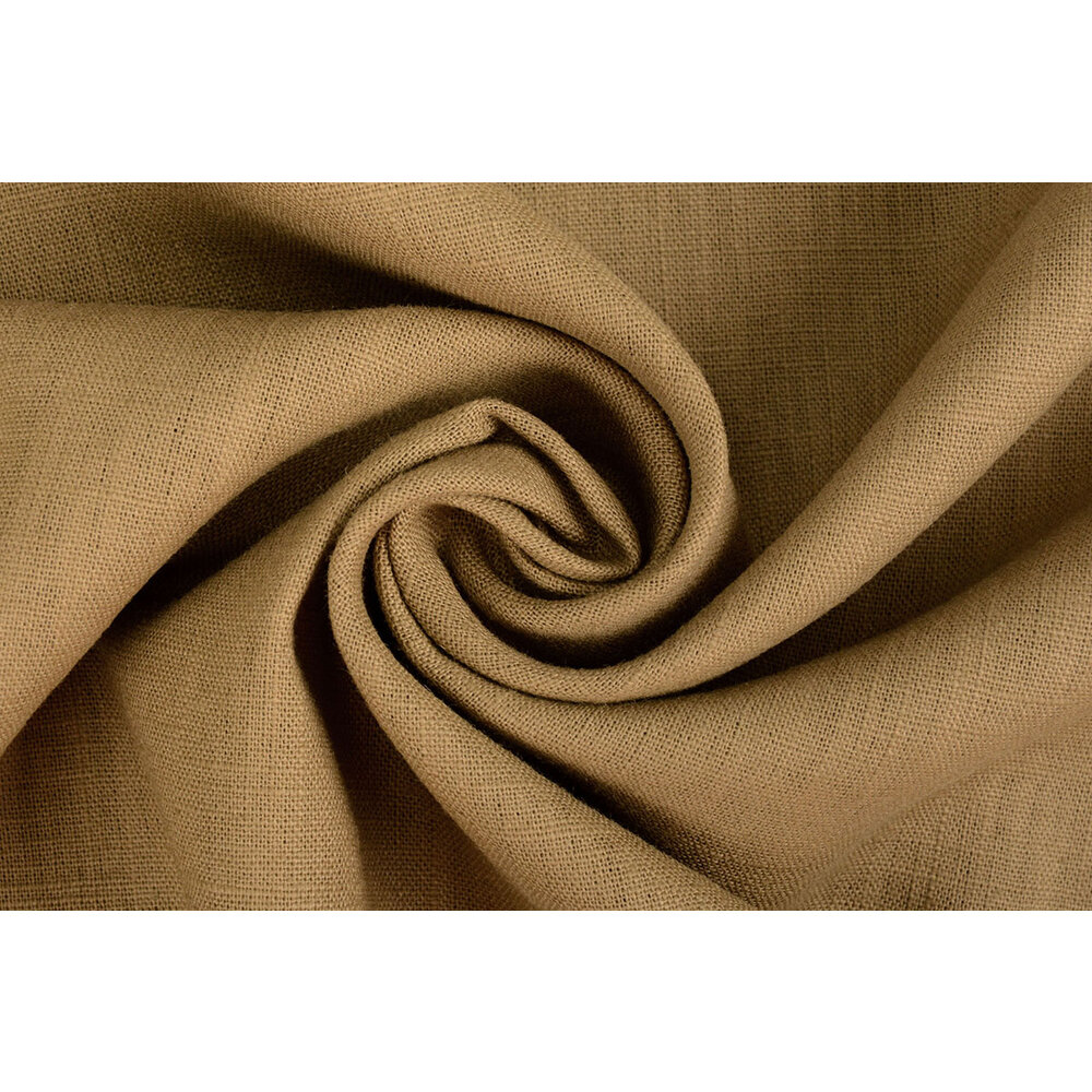 Washed Linen Dark Sand - YES Fabrics