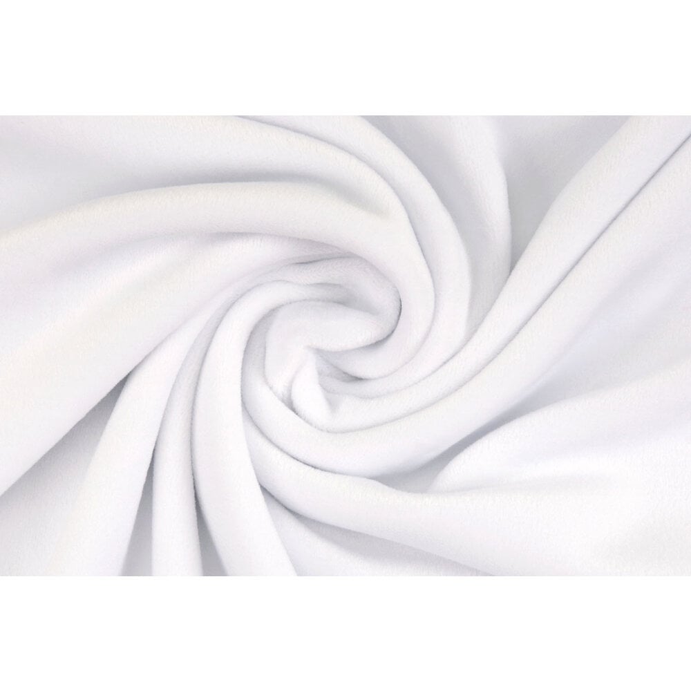 Samt Stretch Weiß - YES Fabrics