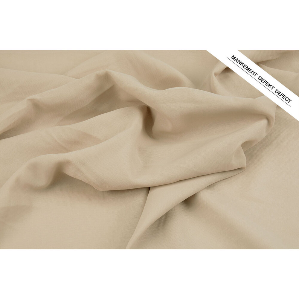 Chiffon Light Beige Mauve - YES Fabrics