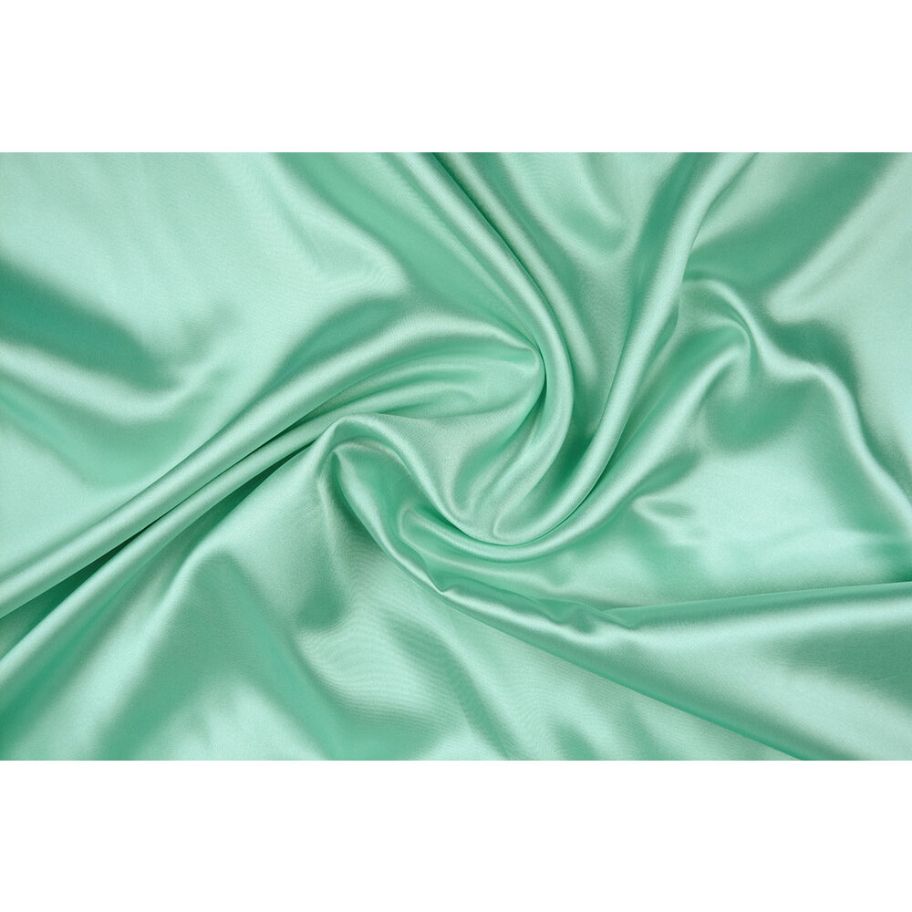 Poly Satin Mint Green - YES Fabrics