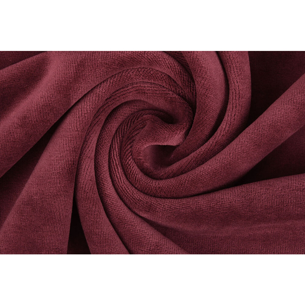 Nicky Velours Bordeaux Red - YES Fabrics