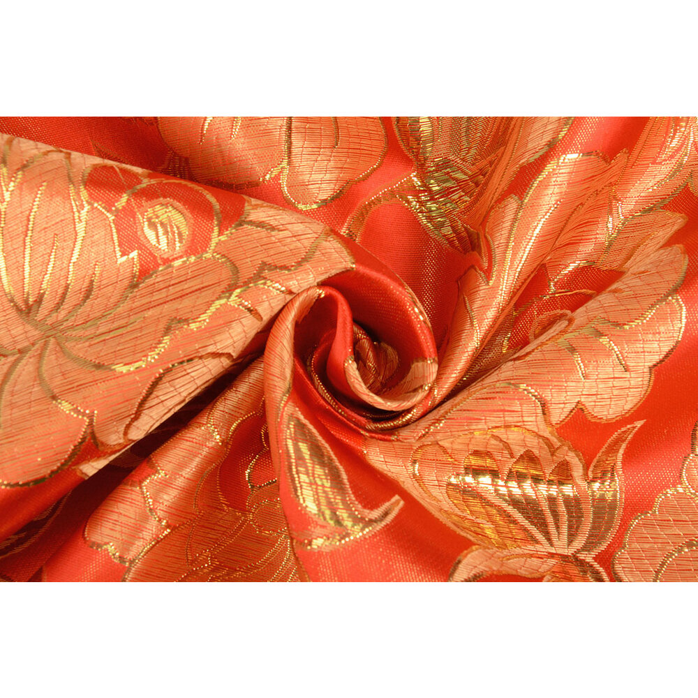Brokat Blumen Dhara Rot - YES Fabrics