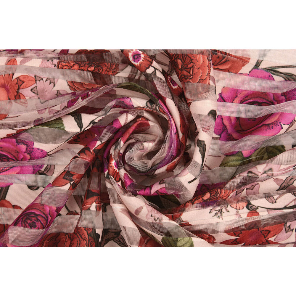 Fancy Mesh Digital Kinza - YES Fabrics