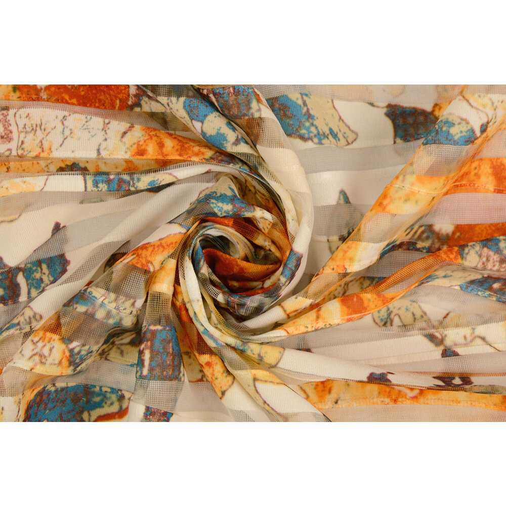 Fancy Mesh Digital Kinya - YES Fabrics