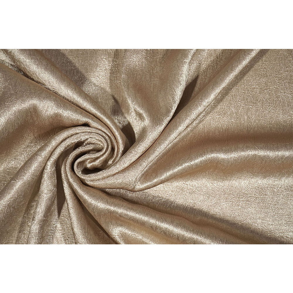 Crinkle Satin Hell Taupe - YES Fabrics