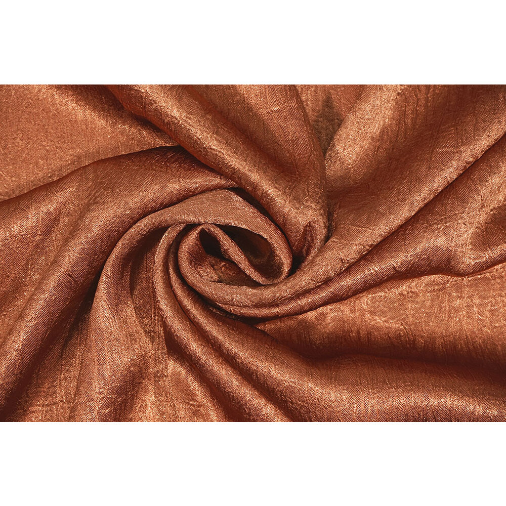 Crinkle Satin Brique - YES Fabrics