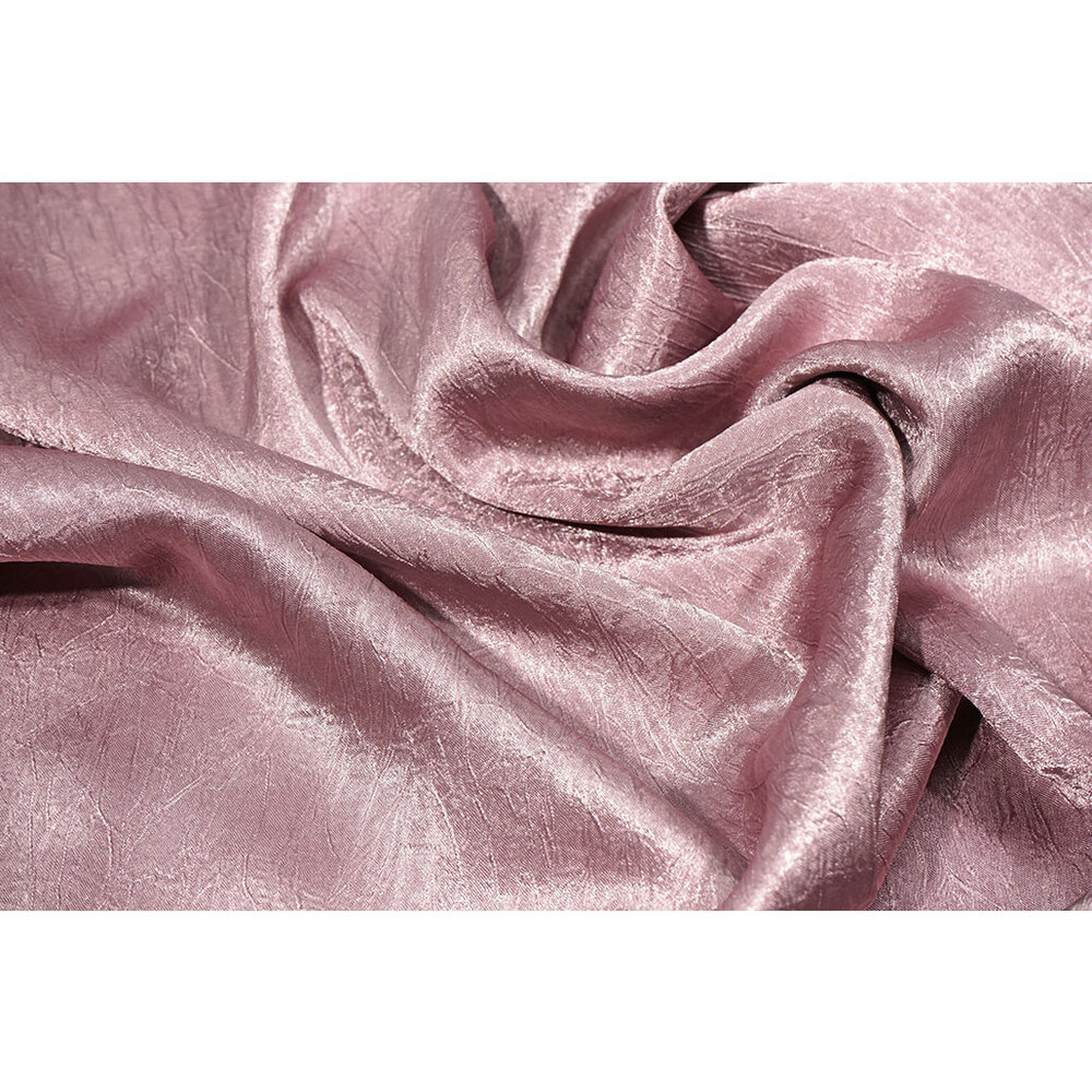 Crinkle Satin Hell Mauve - YES Fabrics