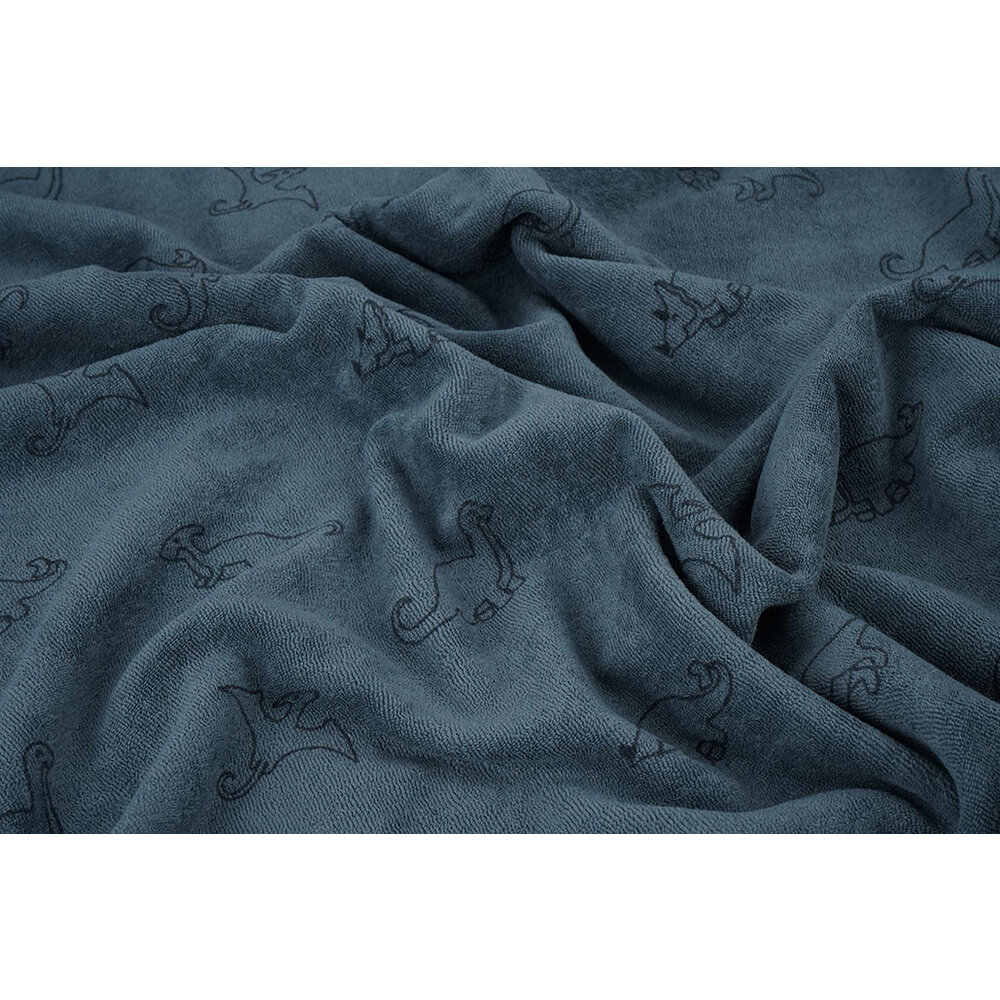 Stretch Terry Cloth Dino's Jeans - YES Fabrics
