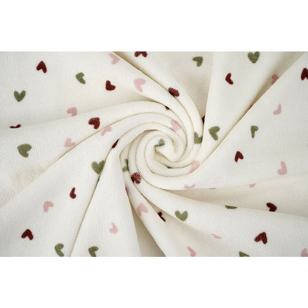 Stretch Terry Cloth Hearts - YES Fabrics