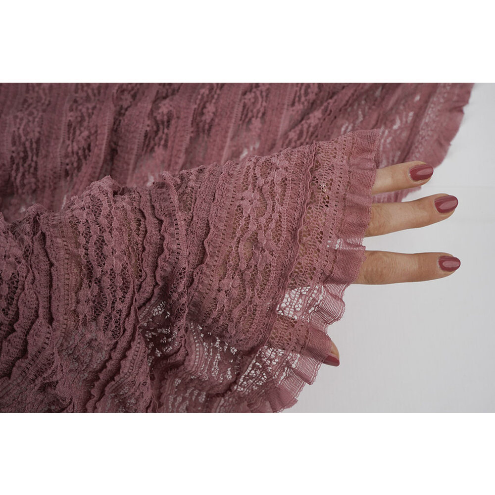 Lace Belly Mauve - YES Fabrics