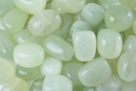 Jade groen getrommeld - Spirituele winkel