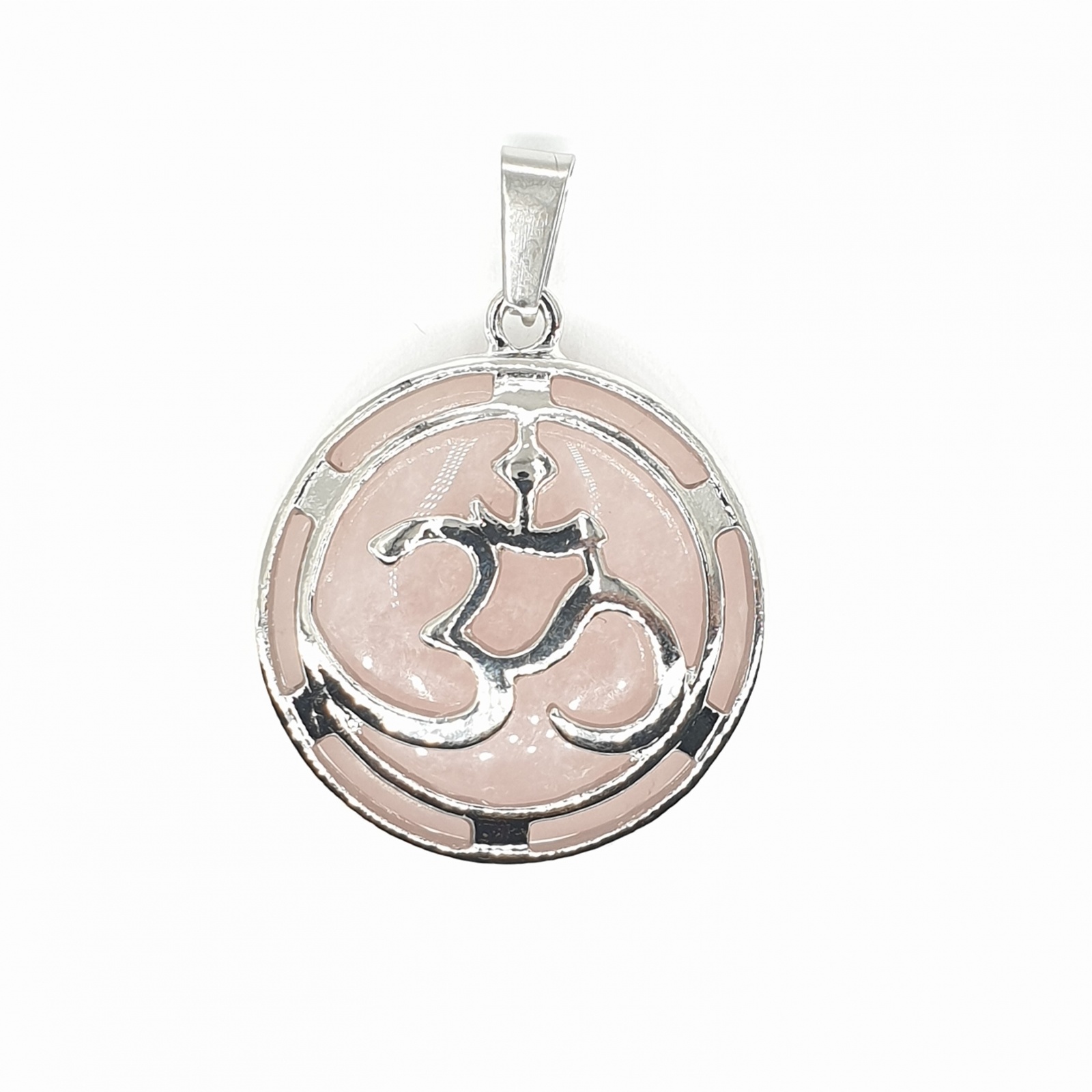 Hanger Ohm met Rozenkwarts - Spirituele winkel