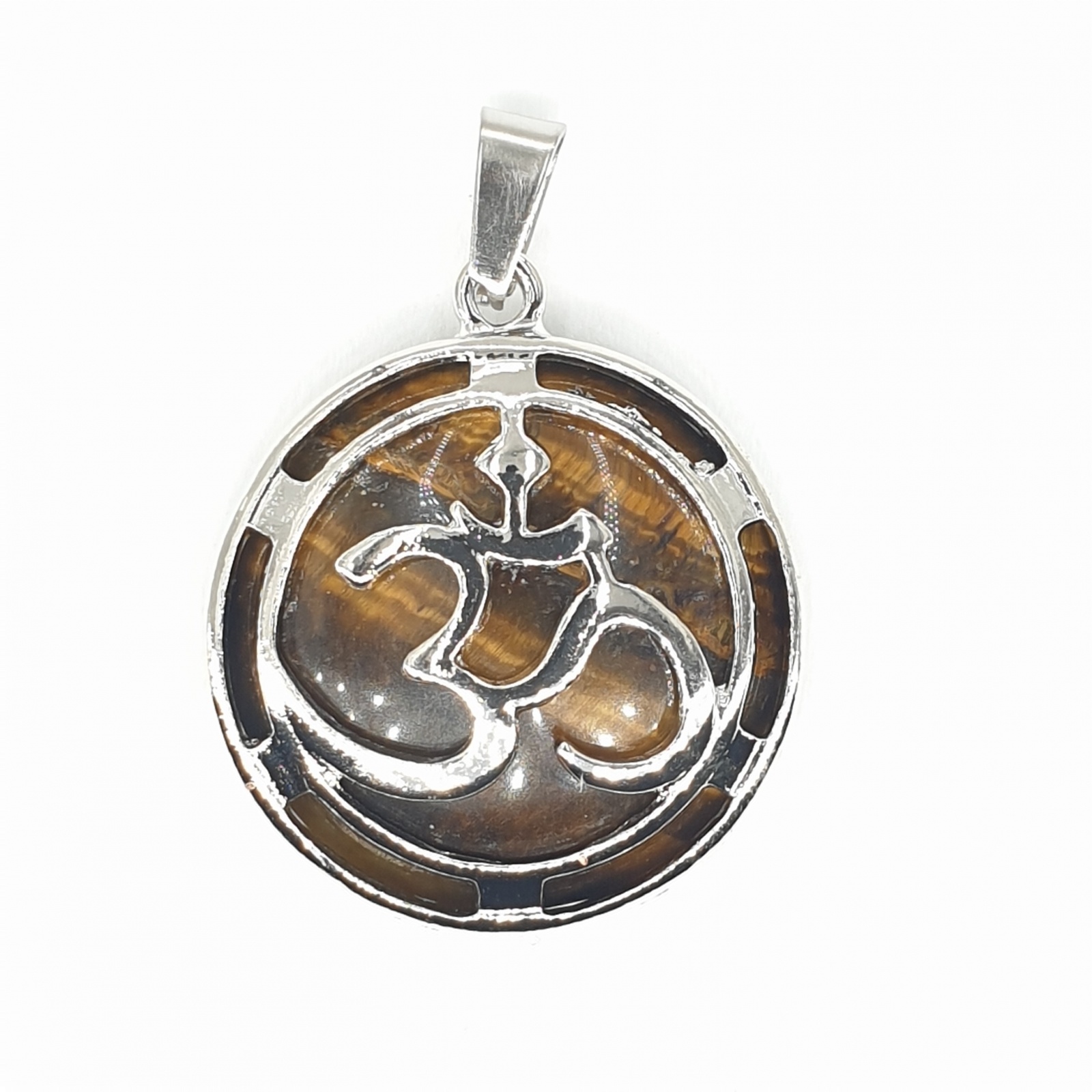 Hanger Ohm met Tijgeroog - Spirituele winkel