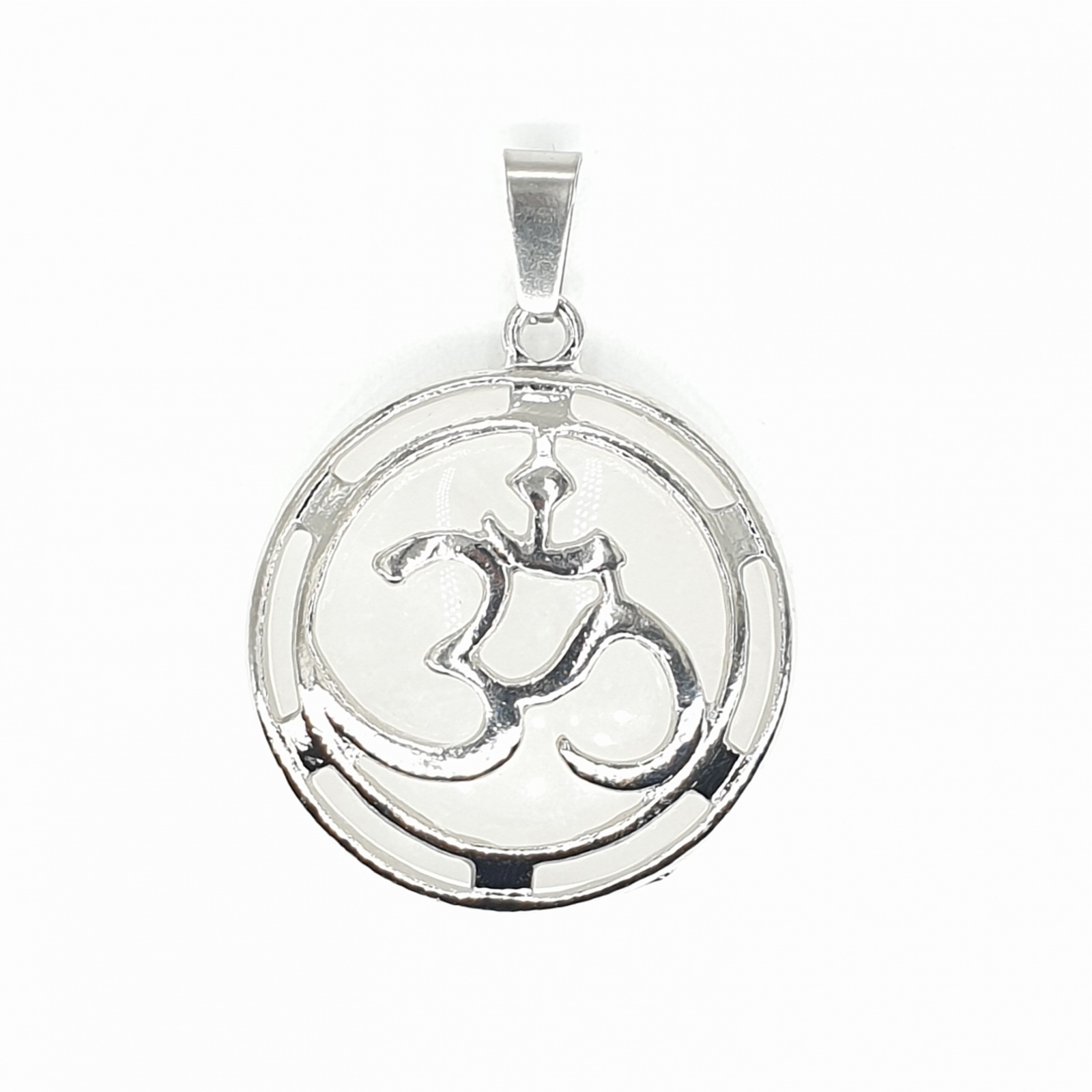 Hanger Ohm met Bergkristal - Spirituele winkel