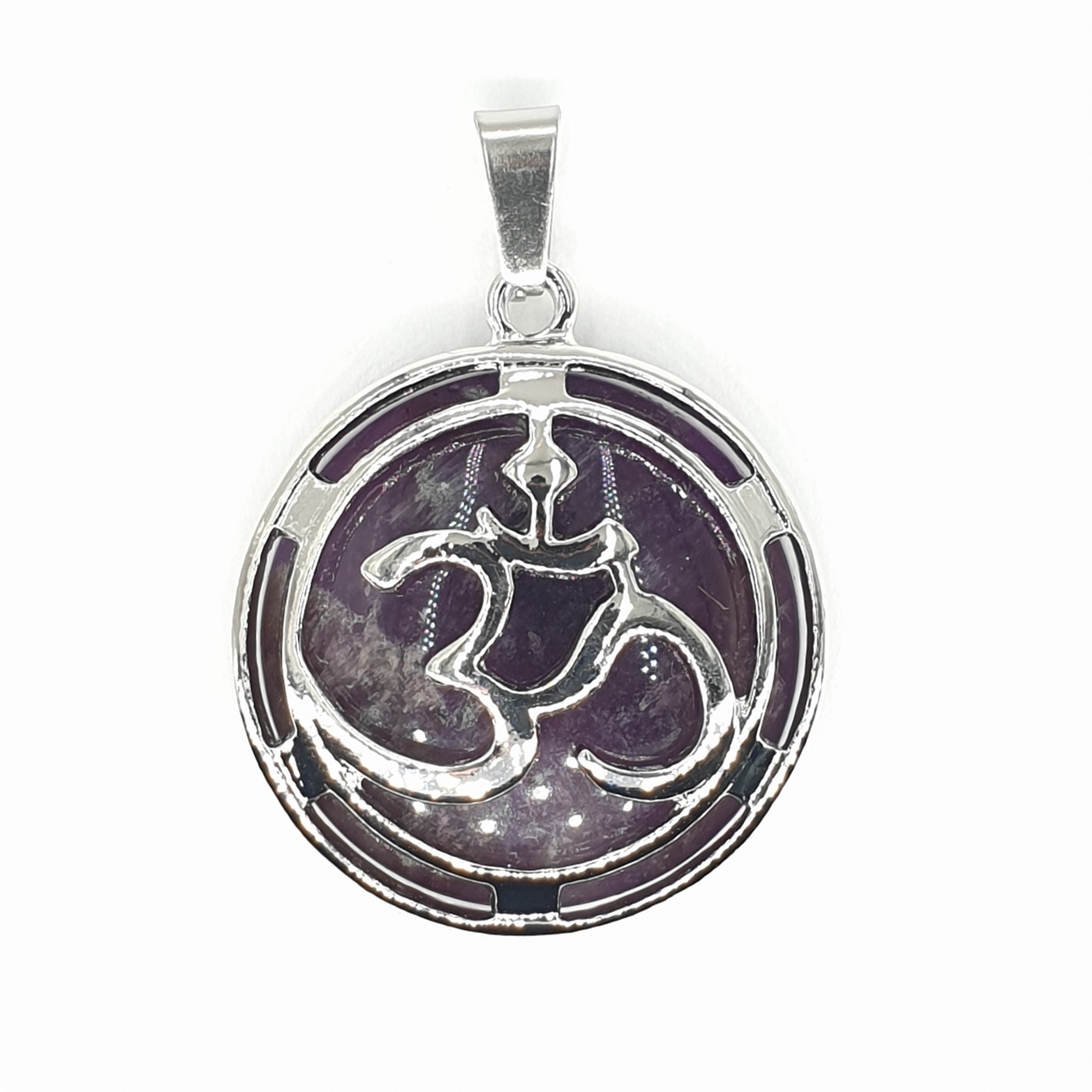 Hanger Ohm met Amethist - Spirituele winkel