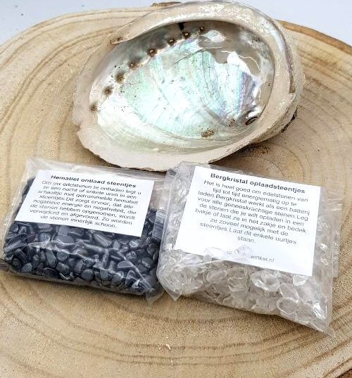 Oplaad - Ontlaadset met schelp - Spirituele winkel