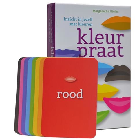 Kleurpraat kaarten met boek - Spirituele winkel