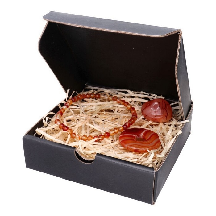 Edelsteen box Carneool - Spirituele winkel
