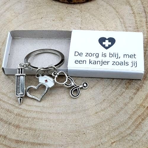 Wensdoosje voor de verpleging - met een sleutelhanger - Spirituele winkel