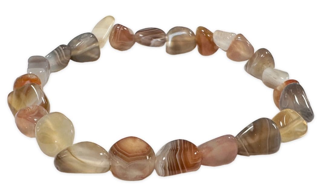 Armband met getrommelde Agaat - Spirituele winkel