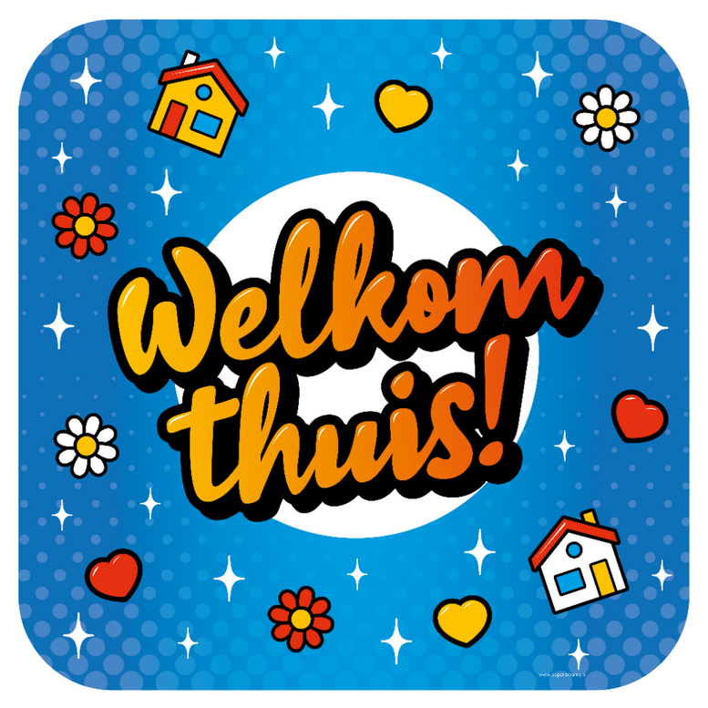 Deurbord welkom thuis - Welkom thuis versiering - Feestartikelen.be ...