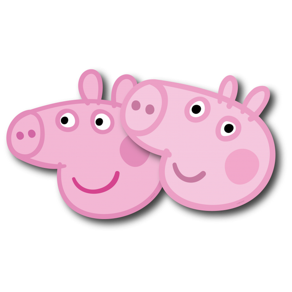 Maskers Peppa en George Pig - Alles voor een kinderfeestje ...