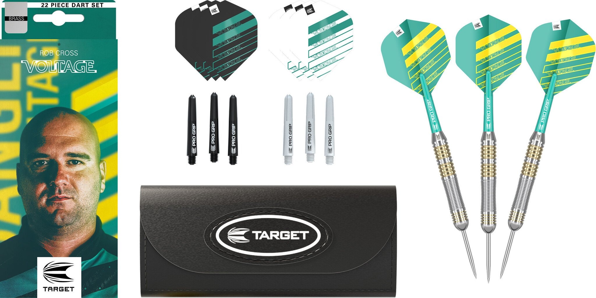 Target Rob Cross Brass Set 22 Pieces Darts - Dartshopper.com