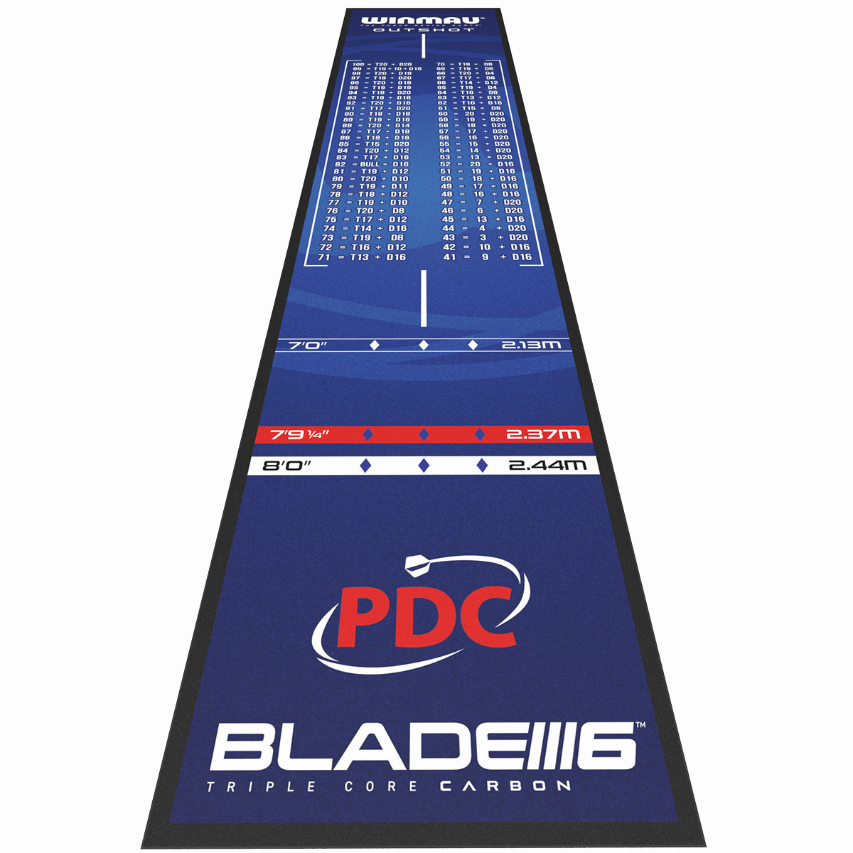 Dart Board Mat Bullseye Pro Dart Carpet With Throw Lines Dart Floor Mat ...