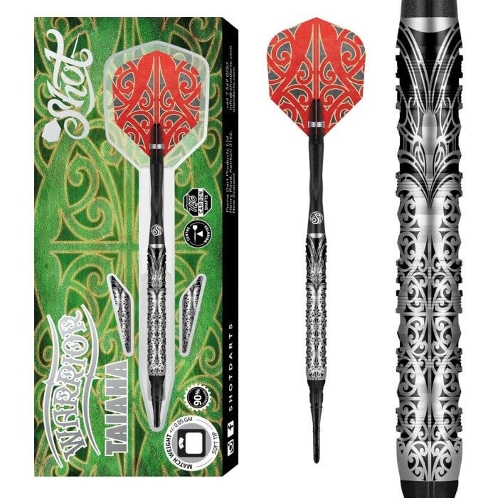 Shot Warrior Taiaha 90% Soft Tip Darts - Dartshopper.com